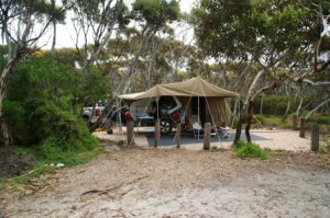 Camping at Memory Cove - a magical and private paradise