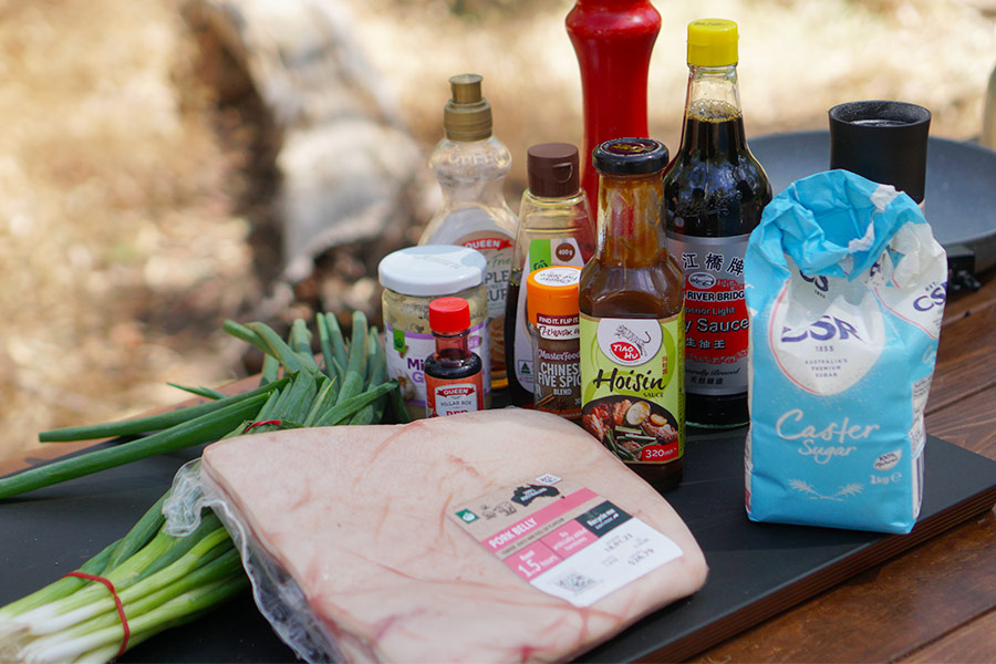 Chinese Roasted Red Pork Belly with Spring Onions | Snowys Blog