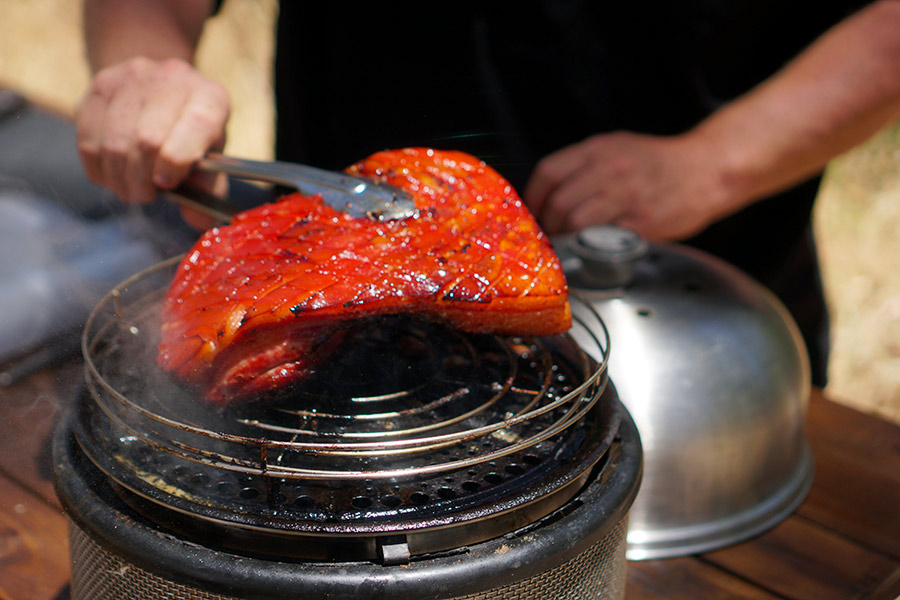Chinese Roasted Red Pork Belly with Spring Onions | Snowys Blog