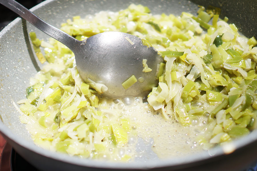 Braised Leek, Goat Cheese, and Parmesan Tart | Snowys Blog