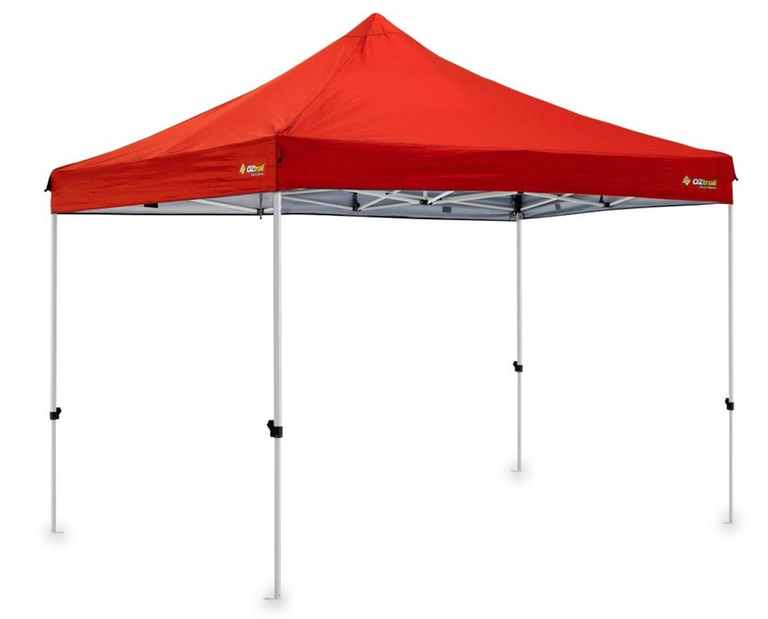 Oztrail Deluxe Gazebo - Red | Snowys Outdoors