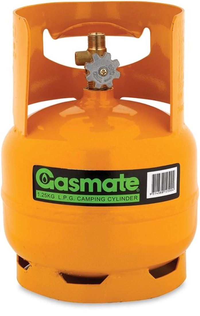 Gasmate 3/8" BSP Camping Gas Cylinder - 1.25 kg | Snowys Outdoors